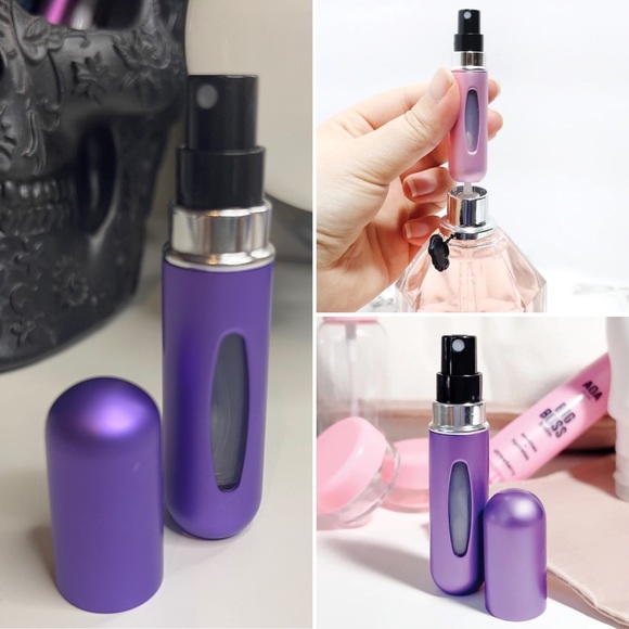 Bath & Body | 315 Refillable Travel Scent Atomizer Travel Bottle Purple ...